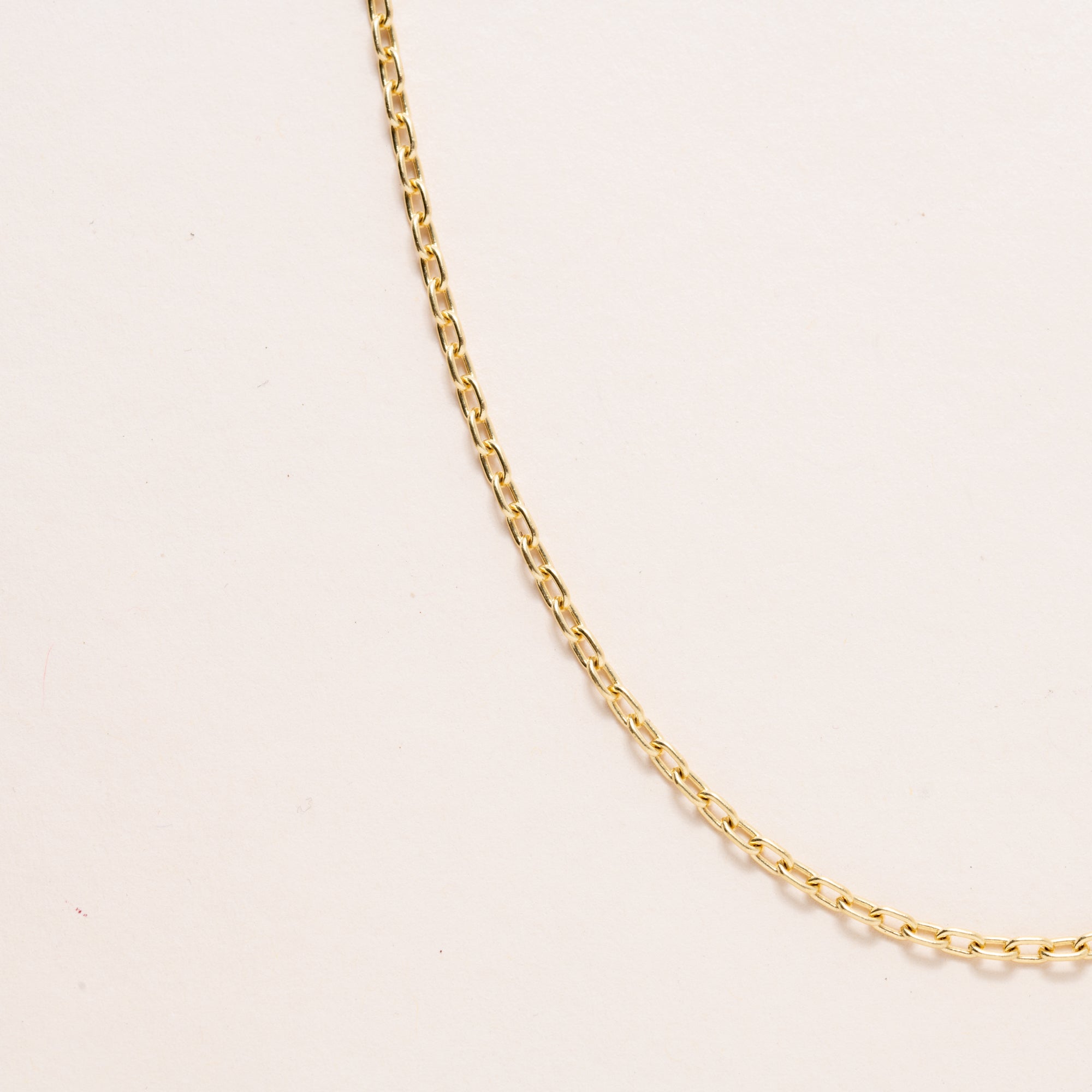 16 Inch Chain, Boxy, Thin, 18K Gold – Bloom by Anuschka