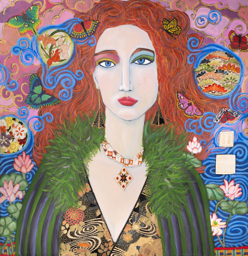 "Eva" Painting – Bloom by Anuschka